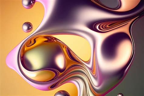 premium photo trendy wavy motion liquid gradient shape background