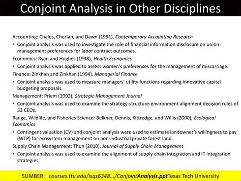 Ppt Conjoint Analysis Powerpoint Presentation Free Download Id 1989056