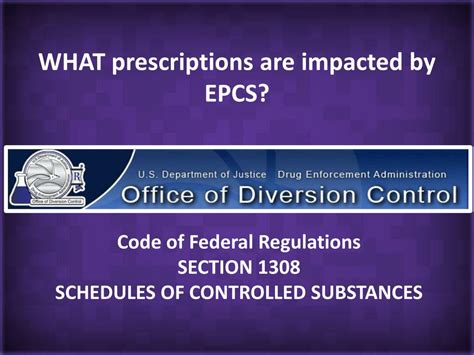 Ppt Electronic Prescriptions For Controlled Substances Epcs