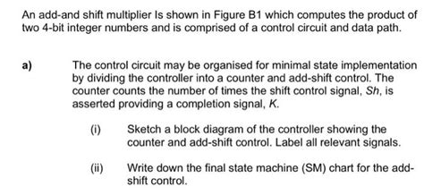 an add and shift multiplier is shown in figure b1