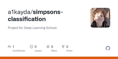 Github A1kaydasimpsons Classification Project For Deep Learning School