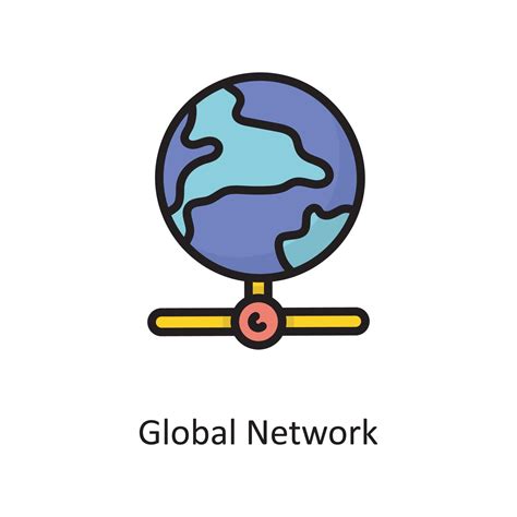 Global Network Vector Filled Outline Icon Design Illustration Cloud Computing Symbol On White