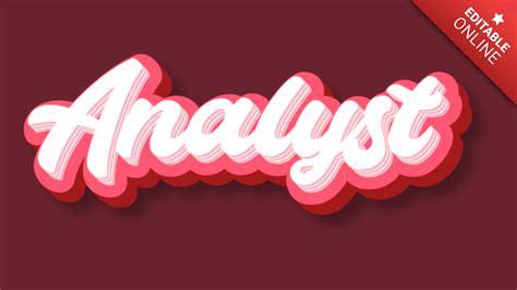 Analyst 3d Pink Girl Text Effect Generator