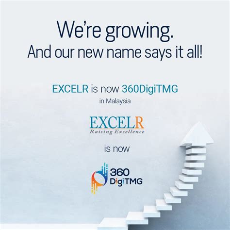360digitmg Malaysia On Linkedin Were Growing And Our New Name Says It All Excelr Is Now