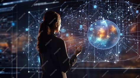 Premium Ai Image Big Data Technology And Data Science Data Scientist