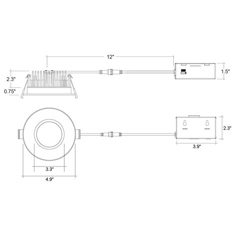 Nuwatt Lighting 4 Inch Anti Glare Recessed Lighting Canless Led