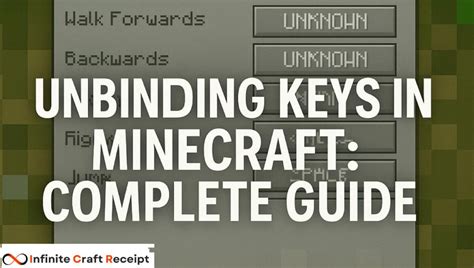 How To Unbind A Key In Minecraft Step By Step Guide