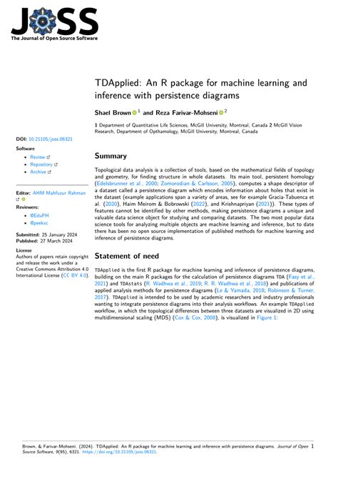 Pdf Tdapplied An R Package For Machine Learning And Inference With