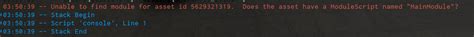 my module script doesn t load when i use require scripting support