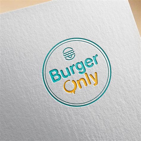 수제 햄버거 로고 디자인 버거온리 로고 디자인 포트폴리오 크몽