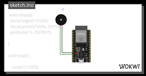 Buzzer Wokwi Esp32 Stm32 Arduino Simulator