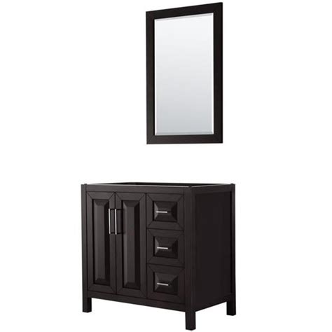 36 In Single Bathroom Vanity In No Countertop No Sink And 24 In