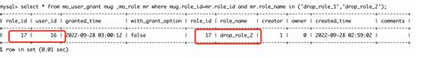 Bug Drop Role Which Grant Role To Role Morole Table Record Not