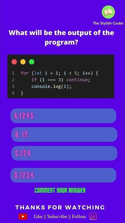 138 Can You Predict The Output Of Javascript Code The Stylish Coder