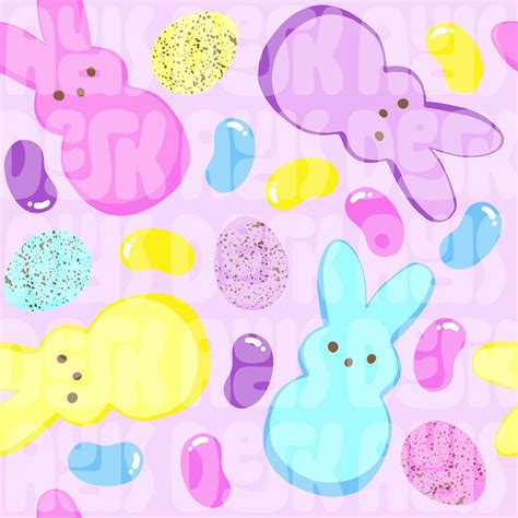 Easter Sweets Seamless Pattern Seamless Repeating Colorful Hand Drawn