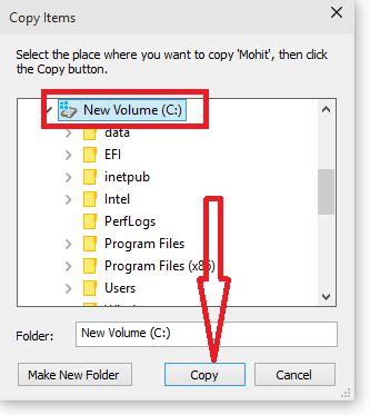 Copy Items At Any Location From Windows File Explorer
