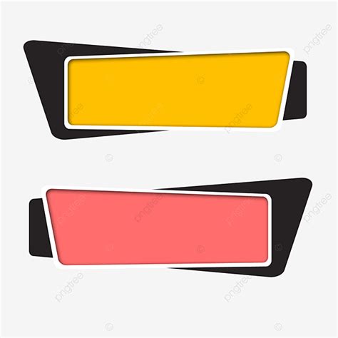 Vector Banner Text Box Design Tag Free Png And Psd
