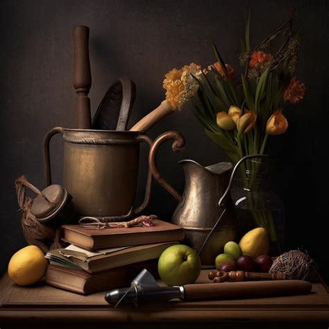 Premium Ai Image A Collection Of Objects In A Unique Composition