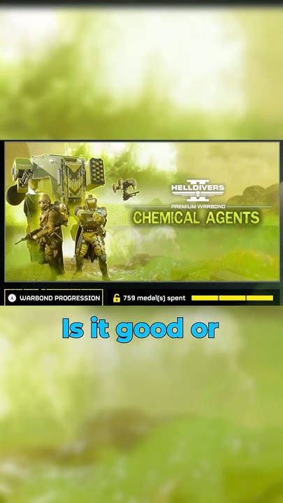 Helldivers 2 Chemical Agents Warbond Quick Review Helldivers2 Gaming