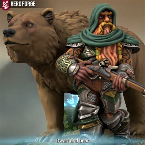 Dwarf And Bear Companion Rheroforgeminis
