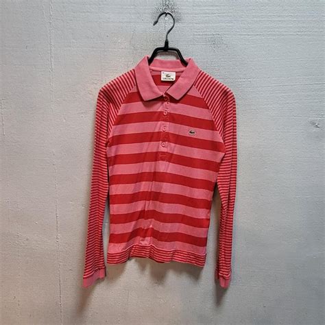 라코스테 단가라 Pk 카라 긴팔 티셔츠 여성 38 세컨웨어