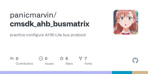 Github Panicmarvin Cmsdk Ahb Busmatrix Practice Configure Ahb Lite Bus Protocol