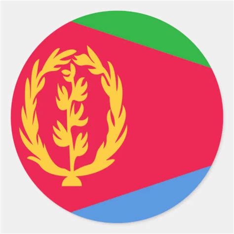 Eritrea Flag Classic Round Sticker Zazzle