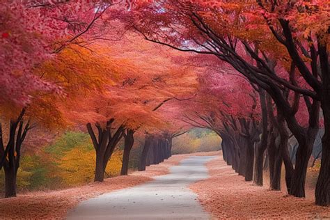 아름다운 가을 풍경 배경 단풍 가을 낙엽 배경 일러스트 및 사진 무료 다운로드 Pngtree