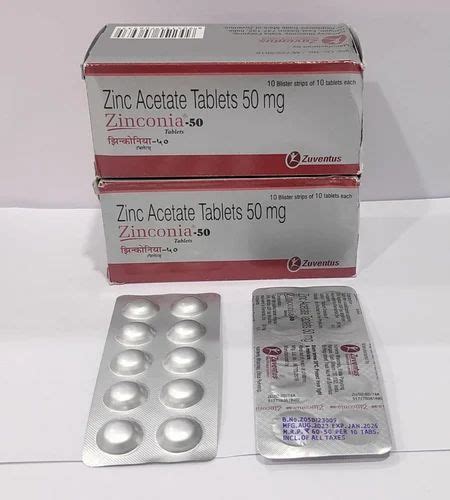 Zinc Acetate 50 Mg Tablet At ₹ 60stripe Zinc Tablet In Nagpur Id