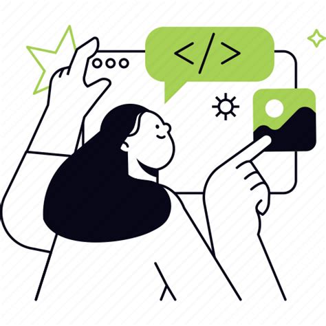 programming coding web app development website seo illustration