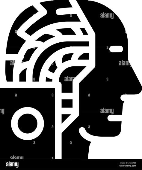 Artificial Intelligence Robot Glyph Icon Vector Illustration Stock Vector Image And Art Alamy