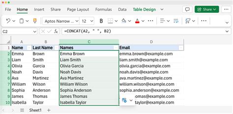 How To Combine First And Last Name In Excel