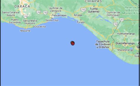 Sismo De Magnitud 65 Sacude A Chiapas Durante La Madrugada