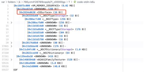 iOS 内存详情 Bugly 专业版