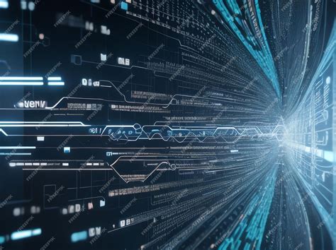 Premium Ai Image Abstract Data Flow Visualization