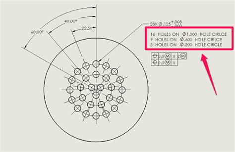 Advanced Notes In Solidworks Drawings Pattern Instance