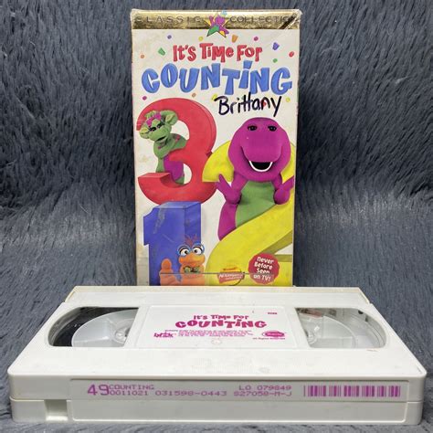 Barney Its Time For Counting Classic Collection Vhs Video Tape Sing