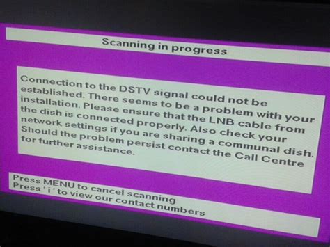 My Dstv Decoder Is Not Scanning [how To Fix Click Here]