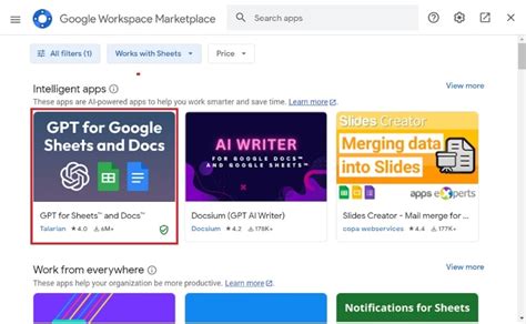ChatGPT Google Sheets