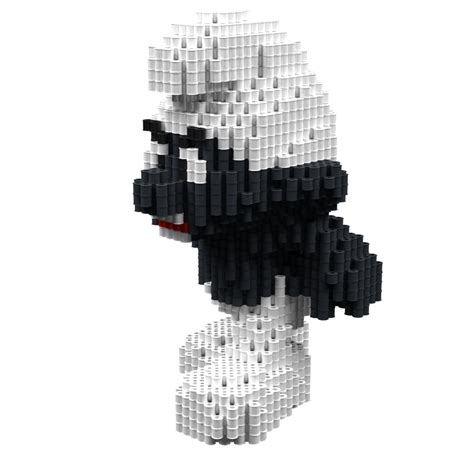 Patrón Pitufo Negro Fanart Fusebeads