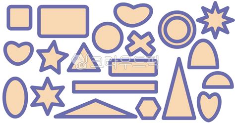 도형 세모 네모 동그라미 별 사진 이미지 일러스트 캘리그라피 오늘도일러스트작가