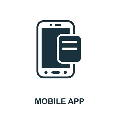 Mobile App Icon Simple Illustration From Creative Package Collection