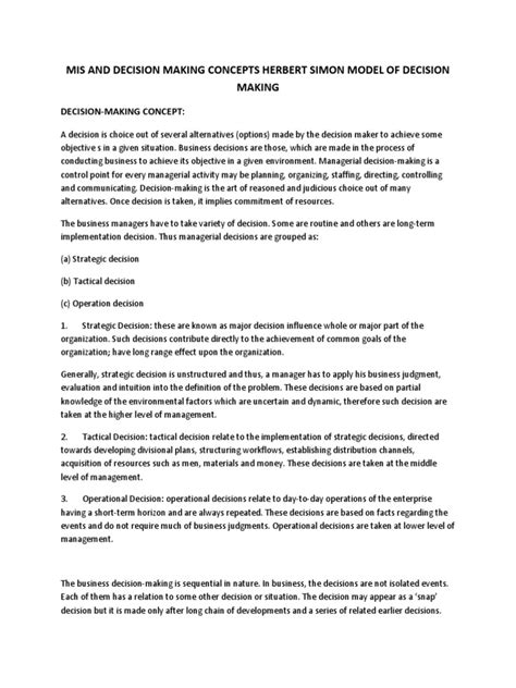 Simons Model Download Free Pdf Decision Making Mathematical