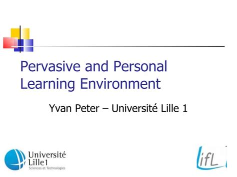 Pervasive And Personnal Learning Ppt Technology And Computing