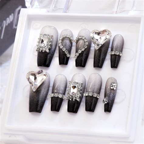 Spades Sweetheart Handmade Manicure Patch Phototherapy Manicure Nail