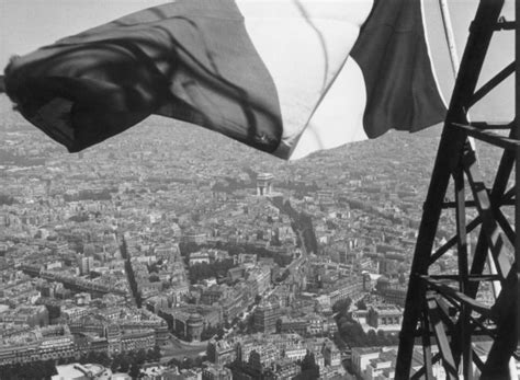 Liberation Of Paris And French Flag Back On Top Of The Eiffel Tower