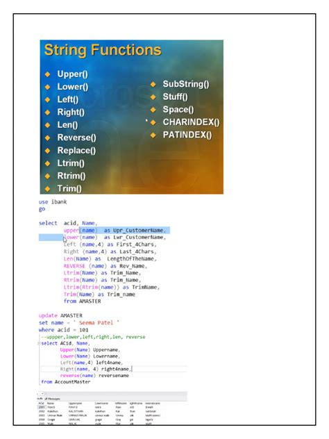 String Fucntions Pdf