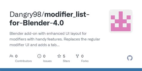 Modifier List 175 685 By Dangry Released Scripts And Themes Blender Artists Community
