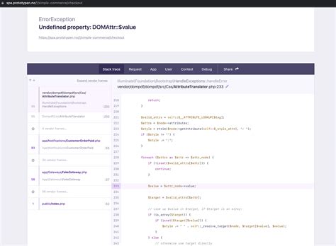 ErrorException Undefined Property DOMAttr Value Issue Duncanmcclean Simple Commerce