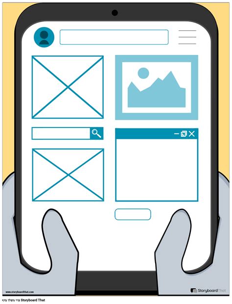 UX Wireframe 1 Storyboard ידי he examples